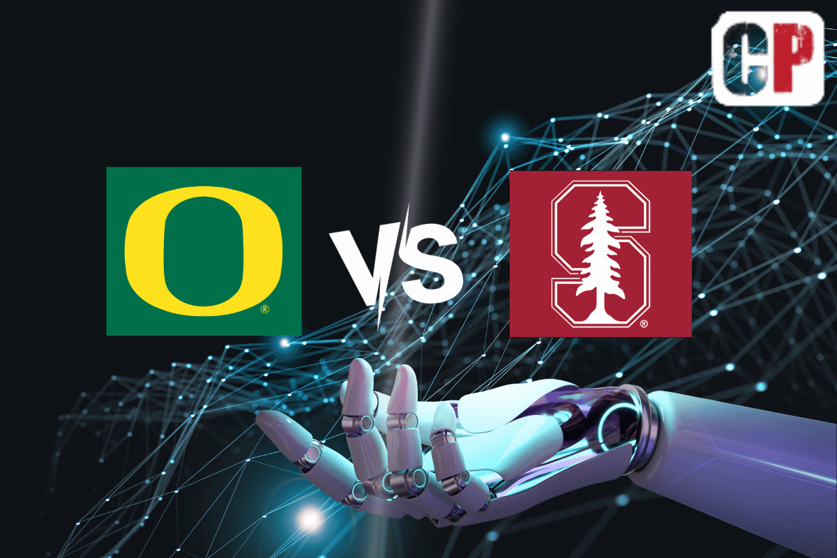 Oregon Ducks at Stanford Cardinal AI NCAA Prediction 93023