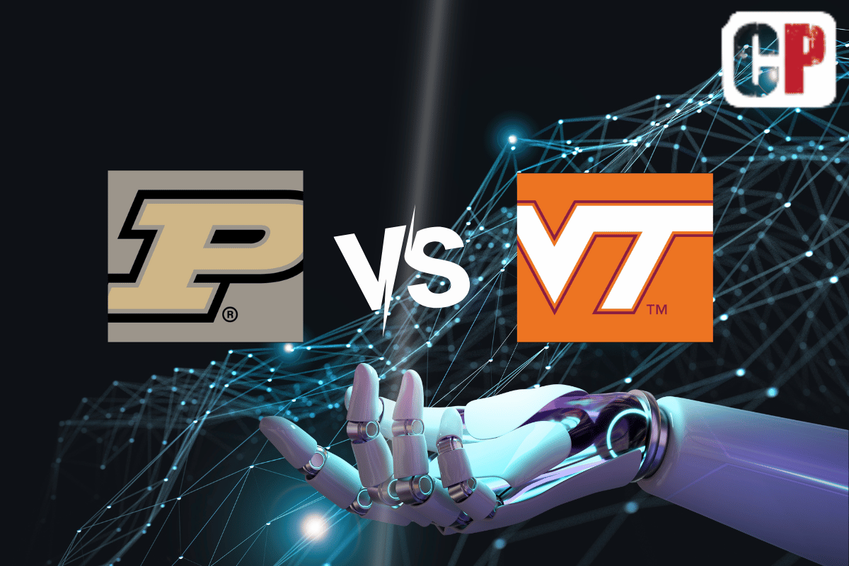 Purdue Boilermakers at Virginia Tech Hokies AI NCAA Prediction 9923