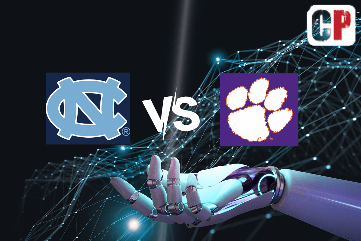 North Carolina Tar Heels at Clemson Tigers AI NCAA Prediction 111823